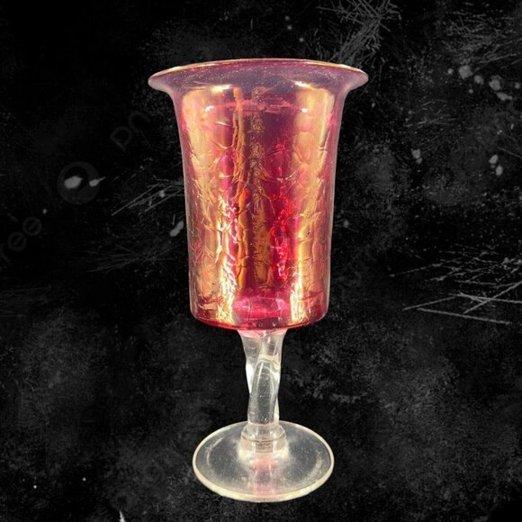 Glass Candle Holder | Accents | Vintage Mcm Art Glass Brandy Snifter ...
